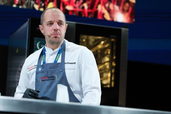 Uk Chef James Knappett Kitchen Table Editorial Stock Photo - Stock ...