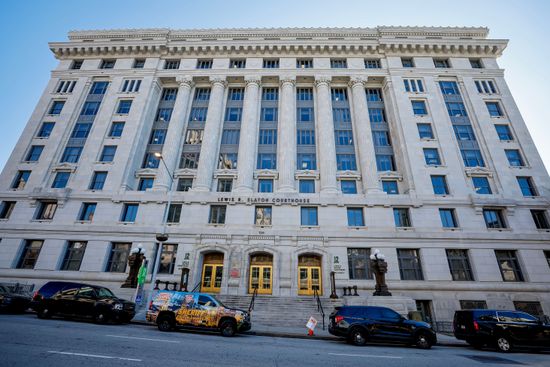 Fulton County Courthouse Justice Center Hearing Editorial Stock Photo ...