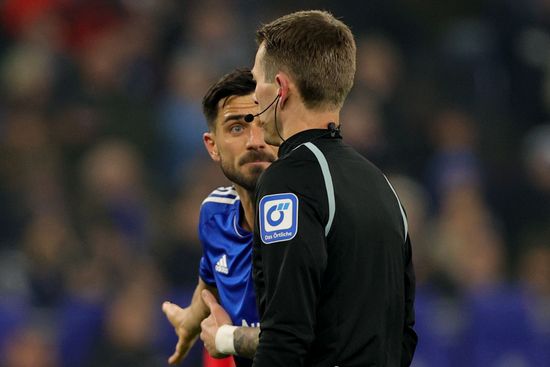 Schalkes Danny Latza L Talks Referee Editorial Stock Photo - Stock ...