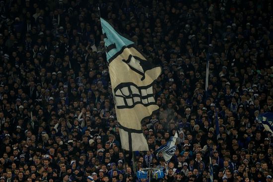 Schalke Fans During German Bundesliga Soccer Editorial Stock Photo ...