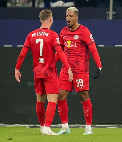 Leipzigs Benjamin Henrichs R Celebrates Leipzigs Editorial Stock Photo ...