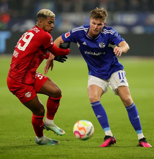 Leipzigs Benjamin Henrichs L Action Against Editorial Stock Photo ...