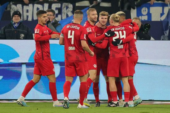 Leipzigs Timo Werner 3r Celebrates His Editorial Stock Photo - Stock ...