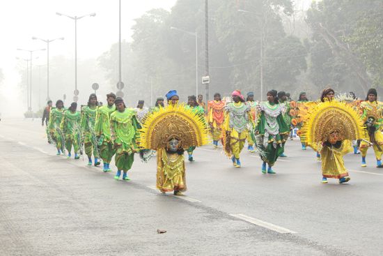 Purulia Chhau Dancers During Full Dress Editorial Stock Photo - Stock ...