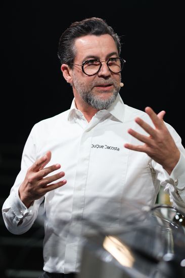 Chef Quique Dacosta Dacosta Restaurant During Editorial Stock Photo ...