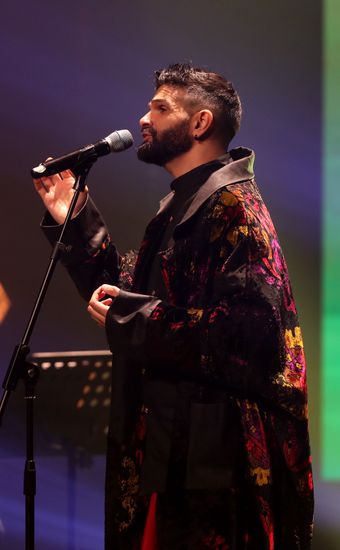 Lebanese Singer Mike Massy Performs During Editorial Stock Photo ...