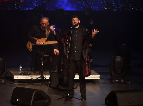 Lebanese Singer Mike Massy Performs During Editorial Stock Photo ...