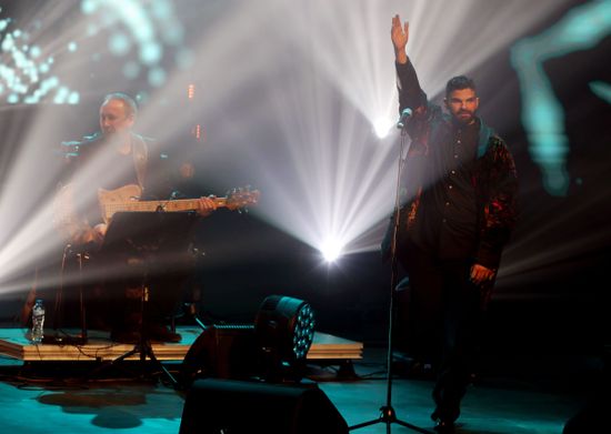 Lebanese Singer Mike Massy Performs During Editorial Stock Photo ...