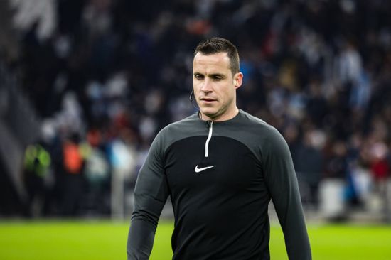 Referee Assisted Mikael Berchebru During Match Editorial Stock Photo ...