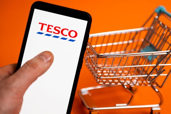 This Photo Illustration Tesco Logo Seen Editorial Stock Photo - Stock ...