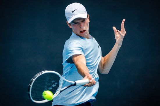 Alexander Blockx Pictured Action Tennis Match Editorial Stock Photo ...