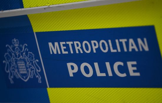 Metropolitan Police Logo Displayed On Vehicle Editorial Stock Photo ...