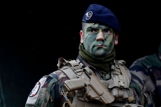 French Captain Marque Supervises French Military Editorial Stock Photo ...