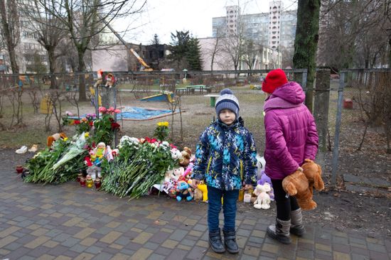 Children Bring Toys Memory Victims Site Editorial Stock Photo - Stock ...
