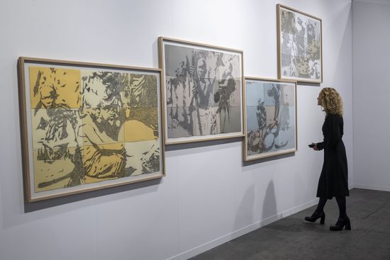 Person Looks Artwork By Artist Kelani Editorial Stock Photo - Stock ...