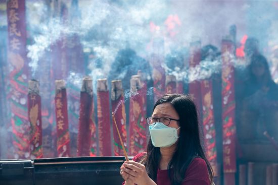 Worshippers Pray Sha Tin Che Kung Editorial Stock Photo - Stock Image ...