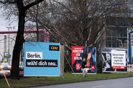 Poster Cdu Party Slogan Berlin Reelect Editorial Stock Photo - Stock ...