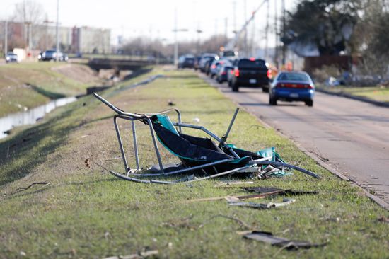 Trampolines Mangled Metal Body Seen Thrown Editorial Stock Photo ...