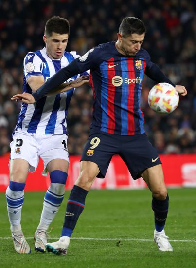 Robert Lewandowski Igor Zubeldia During Match Editorial Stock Photo ...