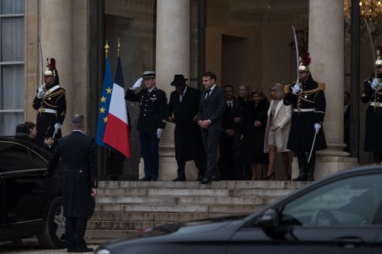 French President Emmanuel Macron Head State Editorial Stock Photo ...