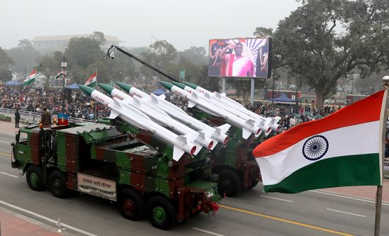 Indian Armys Akash Rocket Launching Vehicles Editorial Stock Photo ...
