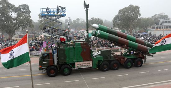 Brahmos Mediumrange Stealth Ramjet Supersonic Cruise Editorial Stock ...