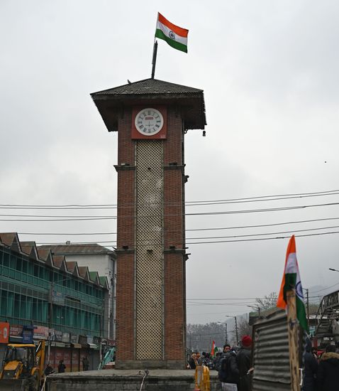 Indian National Flag Being Hoisted Top Editorial Stock Photo - Stock ...