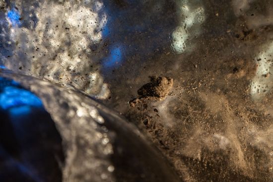 Volcanic Rock Inside Ice Ice Cave Editorial Stock Photo - Stock Image ...