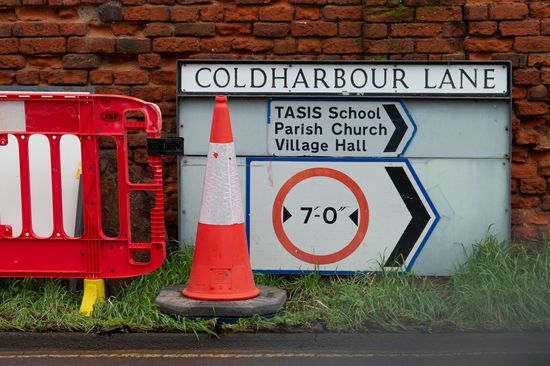 Villagers Coldharbour Close Thorpe Surrey Have Editorial Stock Photo ...