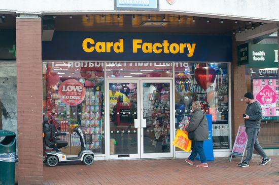 Card Factory Shop Egham High Street Editorial Stock Photo - Stock Image ...