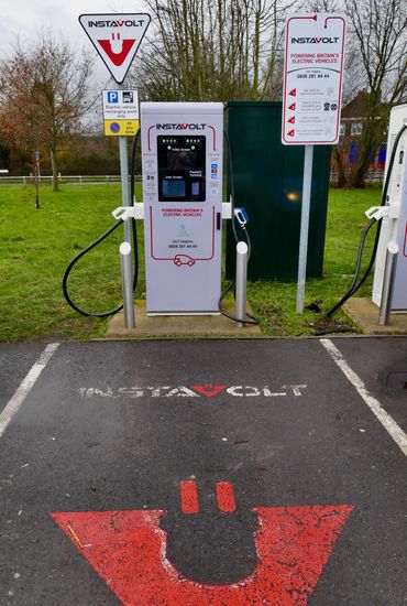 Electric Instavolt Charging Point Emmer Green Editorial Stock Photo - Stock Image | Shutterstock
