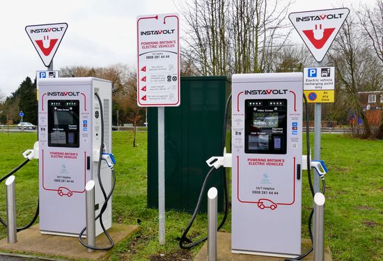 Electric Instavolt Charging Point Emmer Green Editorial Stock Photo - Stock Image | Shutterstock