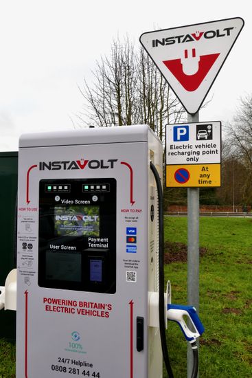 Electric Instavolt Charging Point Emmer Green Editorial Stock Photo - Stock Image | Shutterstock