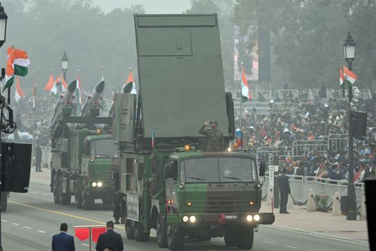 Akash Army Launcher Radar Aerial Defense Editorial Stock Photo - Stock ...