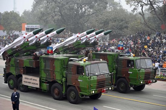 Akash Army Launcher Aerial Defense On Editorial Stock Photo - Stock ...