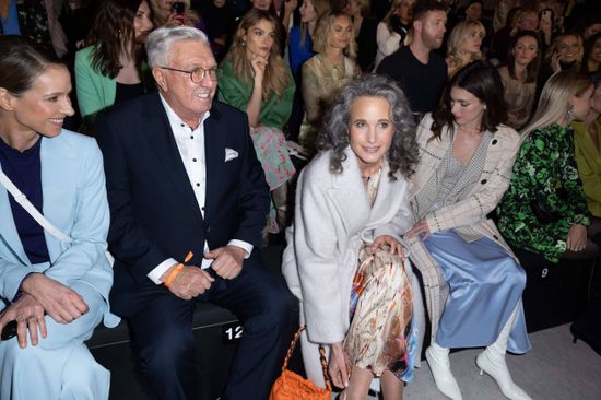 Helmut Schlotterer Marc Cain Andie Macdowell Editorial Stock Photo ...