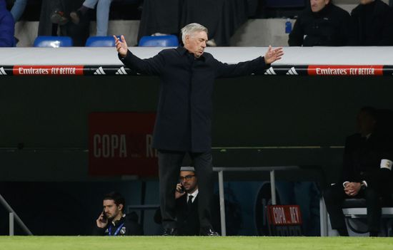 Carlo Ancelotti Real Manager Frustrated Fall Editorial Stock Photo ...