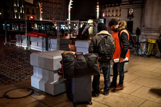 Volunteer Interview Homeless People During Solidarity Editorial Stock ...