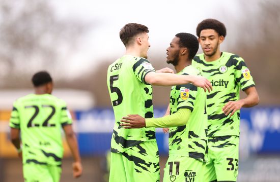Jordan Garrick Forest Green Rovers Celebrates Editorial Stock Photo ...