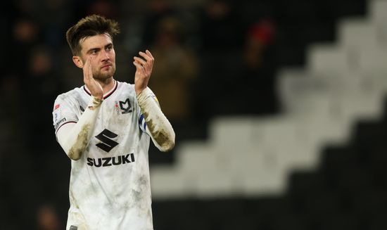 Daniel Harvie Mk Dons Cap Applauds Editorial Stock Photo - Stock Image ...