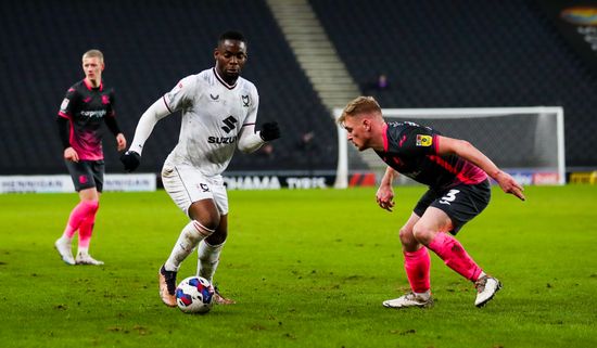 Jonathan Leko Mk Dons Takes On Editorial Stock Photo - Stock Image ...