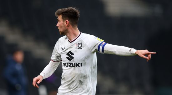 Daniel Harvie Mk Dons Wearing Efl Editorial Stock Photo - Stock Image ...
