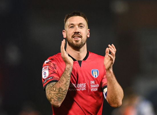 Luke Chambers Colchester United Applauds Fans Editorial Stock Photo ...