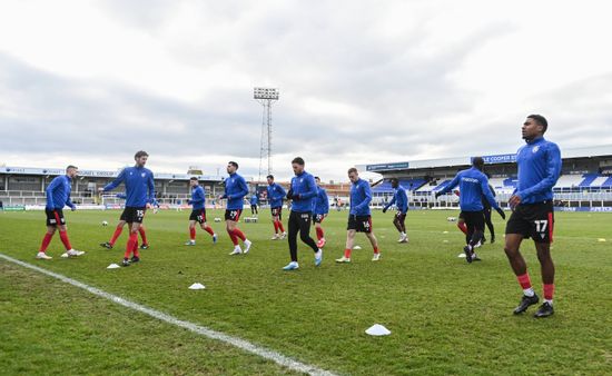 Colchester United Players Warm Editorial Stock Photo - Stock Image ...