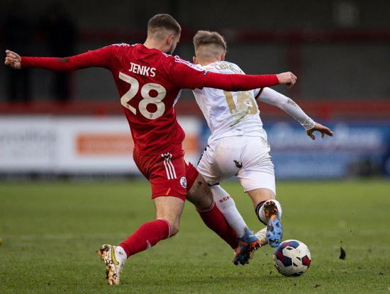 Teddy Jenks Crawley Town Fouls Ethan Editorial Stock Photo - Stock ...