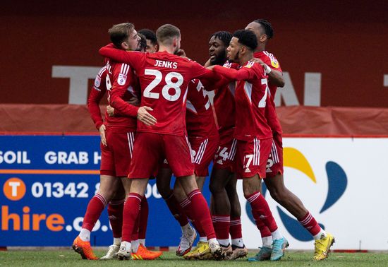 Dion Conroy Crawley Town Scores Celebrates Editorial Stock Photo ...