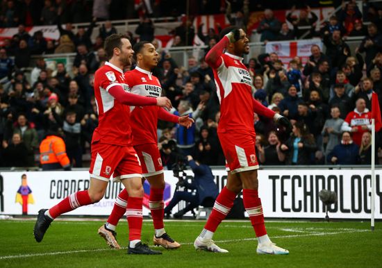 Chuba Akpom Celebrates Scoring Boros First Editorial Stock Photo ...