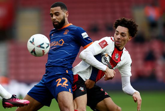 Cj Hamilton Blackpool Samuel Edozie Southampton Editorial Stock Photo ...