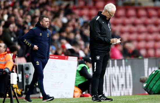 Blackpool Manager Mick Mccarthy Makes Notes Editorial Stock Photo ...