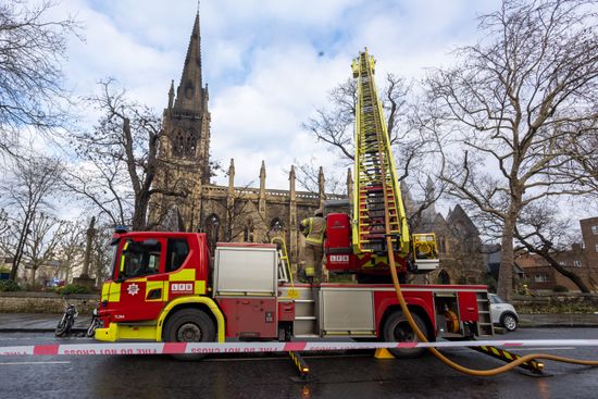London Uk Firefighters Scene Fire St Editorial Stock Photo - Stock ...